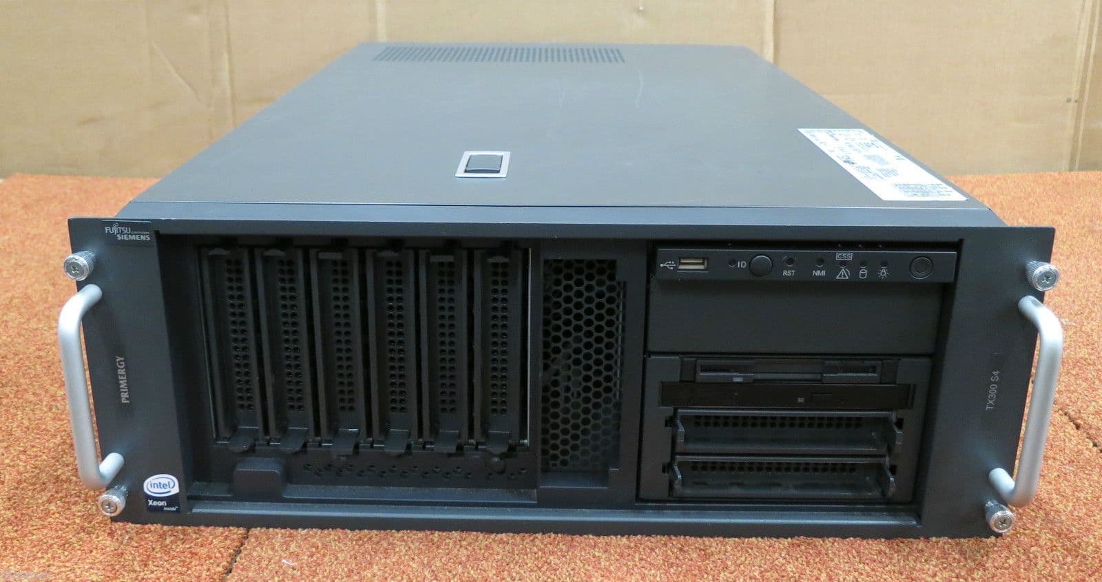 Fujitsu PRIMERGY TX300 S4 Server 2x 2 5GHz Quad-Core XEON E5420 4GB RAM ...