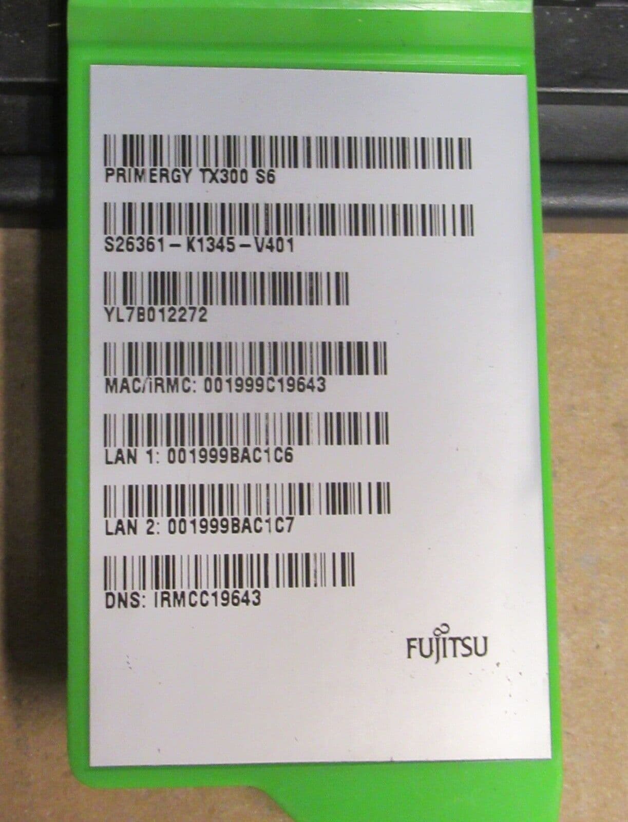 Fujitsu Primergy TX300 S6 2x Xeon 5500/5600 CPU 18-DIMM CTO 4U Tower Server
