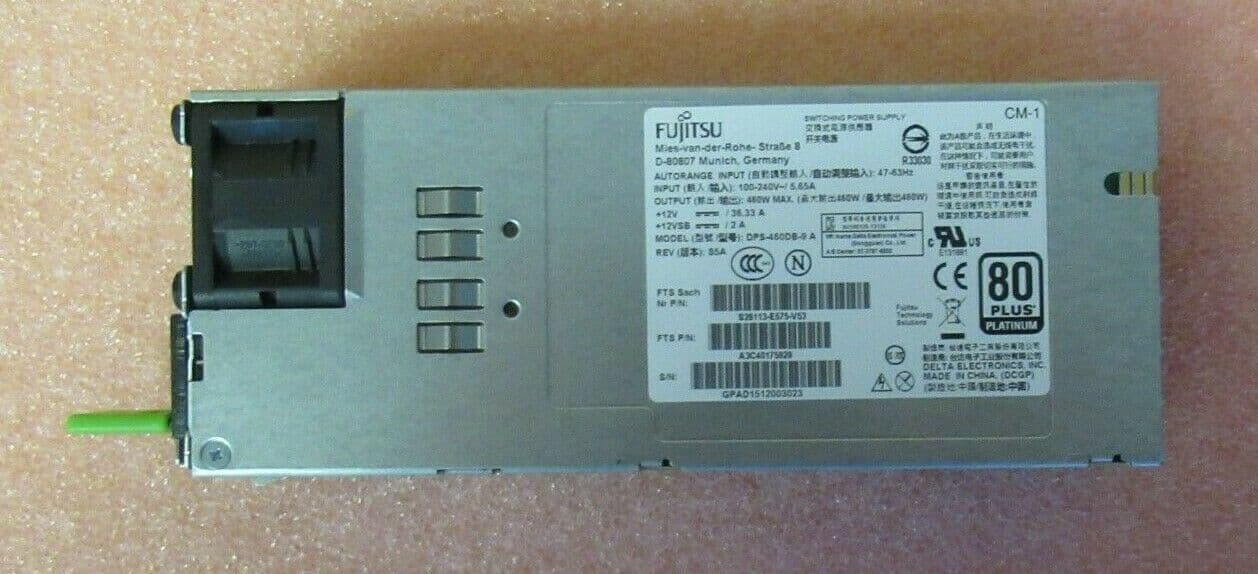 Fujitsu PSU 450W 80Plus Platinum Power Supply for RX Series S26113-E575-V53