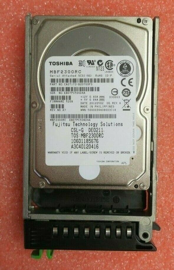 FUJITSU PY SAS 6G 300GB 10K 2 5" HDD Hard Drive A3C40120416 S26361 ...