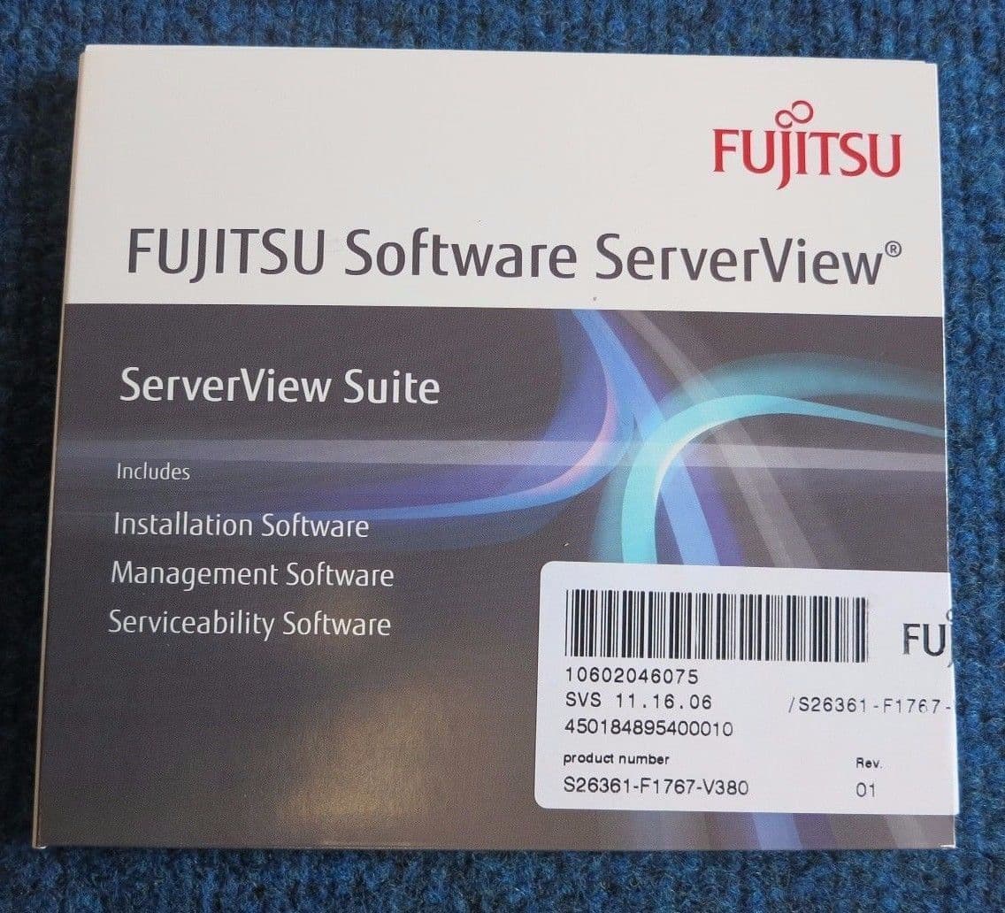 Fujitsu S26361-F1767-V380 New ServerView Suite DVD Management Serviceability