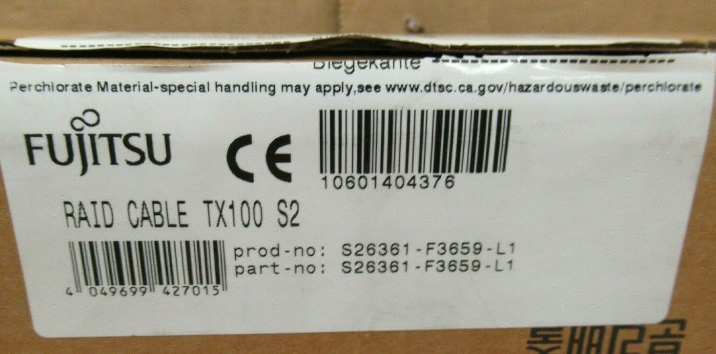 Fujitsu S26361-F3659-L1 - RAID Controller Cable For Primergy TX100 S2 ...