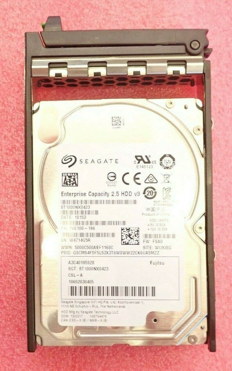 Fujitsu S26361-F3956-L100 HD SATA 6G 1TB 7 2K 512n HOT PL 2 5 BC