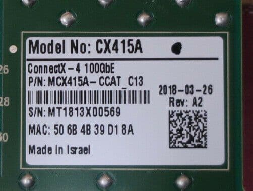 Fujitsu S26361-F4052-E201 PLAN EP MCX4-EN 100Gb 1p QSFP28 LP S26361 ...