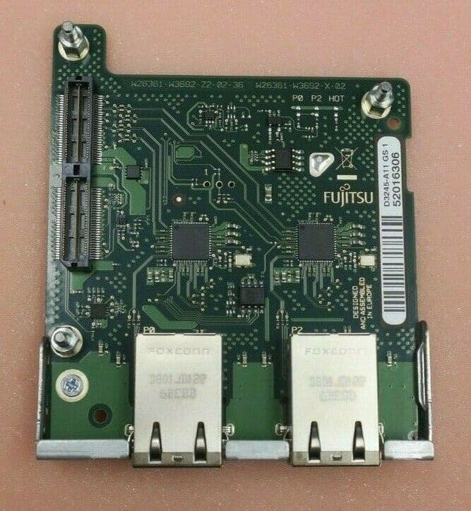 Fujitsu S26361-F5302-L201 2x 1Gb Base-T Ethernet Network Module D3245-A11