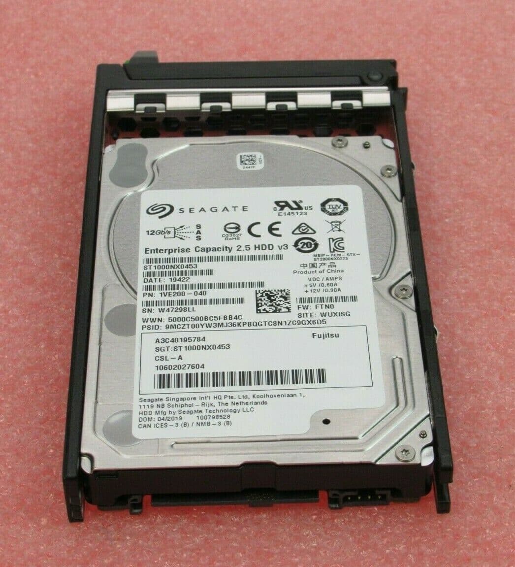 Fujitsu S26361-F5600-L100 1TB 7 2K 12G SAS SFF Hard Drive HDD Hot Plug ...