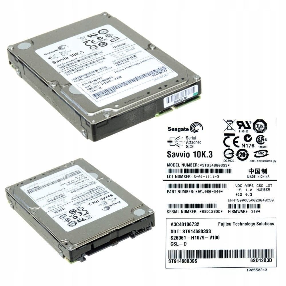 Fujitsu S26361-H1079-V100 ST9146803SS 146GB 2 5" SAS 6GB/s 10K HDD ...