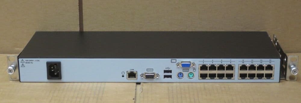 Fujitsu S3-1601 16-Port Console Switch USB 1U KVM 520-648-503