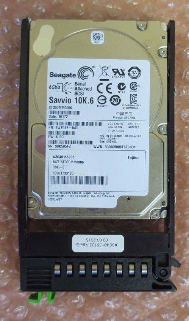 Fujitsu SAS 6G 300GB 10K 2 5" HDD ST300MM0006 A3C40166985 S26361-F5247-E130
