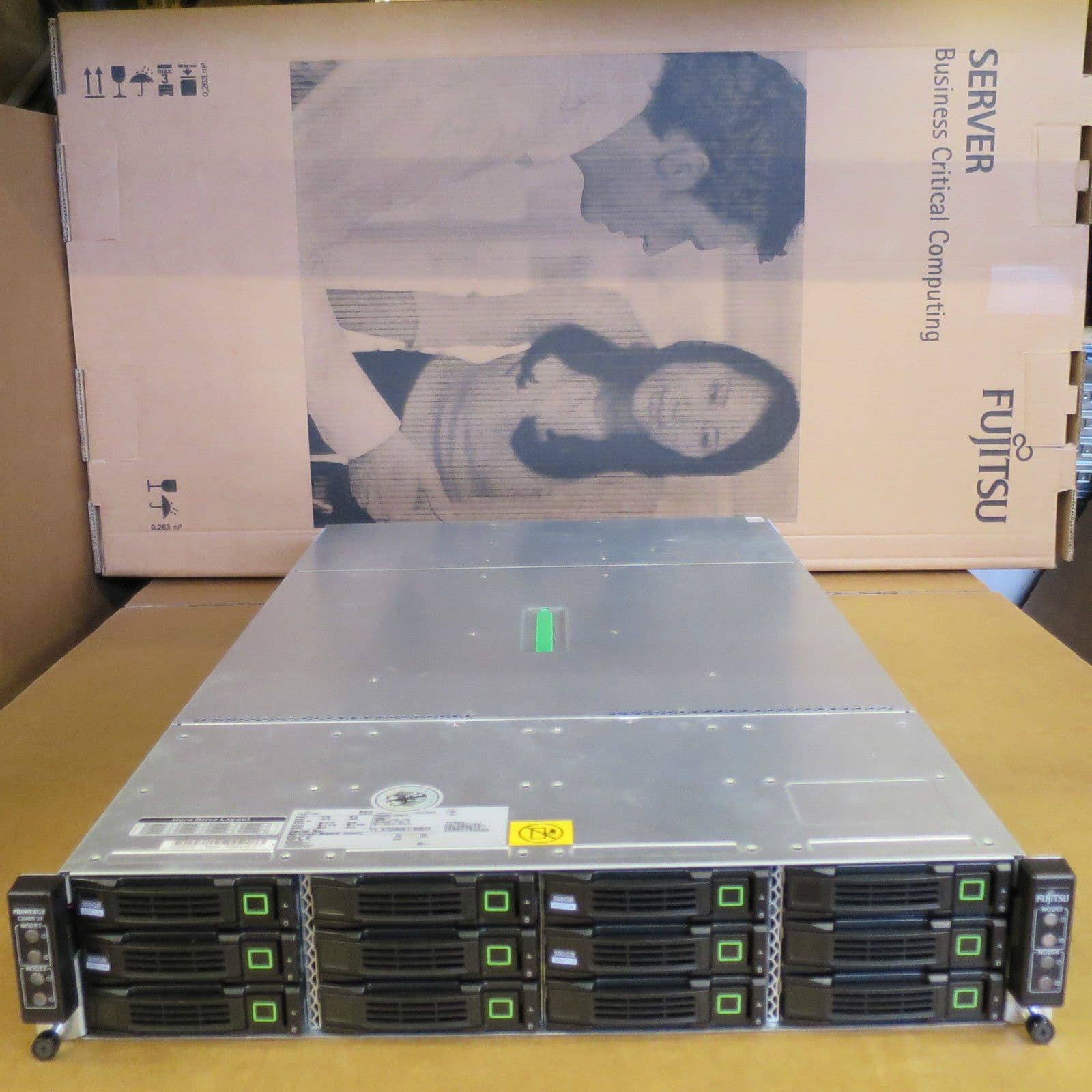 Fujitsu Server PRIMERGY CX400 2U 4x CX250 Blades 8x E5-2630 6-CORE 24TB ...