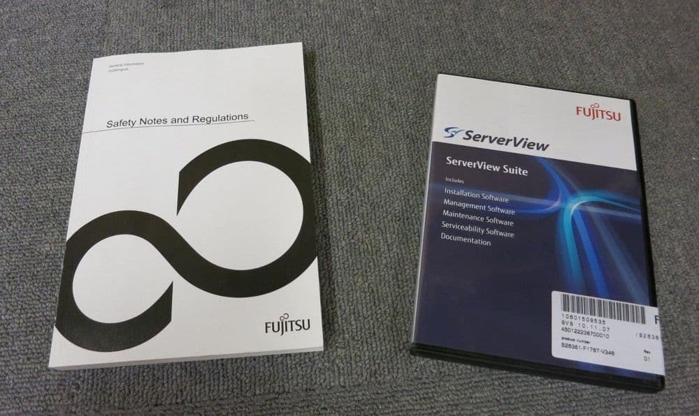 Fujitsu ServerView Suite DVD S26361-F1767-V346 Plus Safet Notes ...