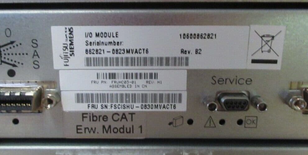 Fujitsu Siemens FibreCAT SX60/80/88 12-Bay 2x FRUHC03-01 I/O Module 2x PSU