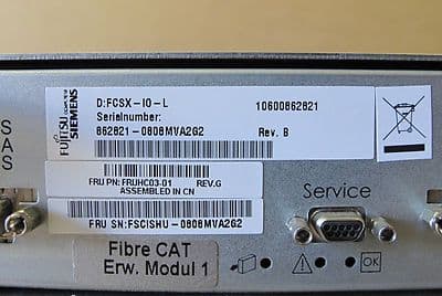 Fujitsu Siemens FibreCAT SX80 12x 750Gb HDD 2x Controllers 2x PS 2u ...