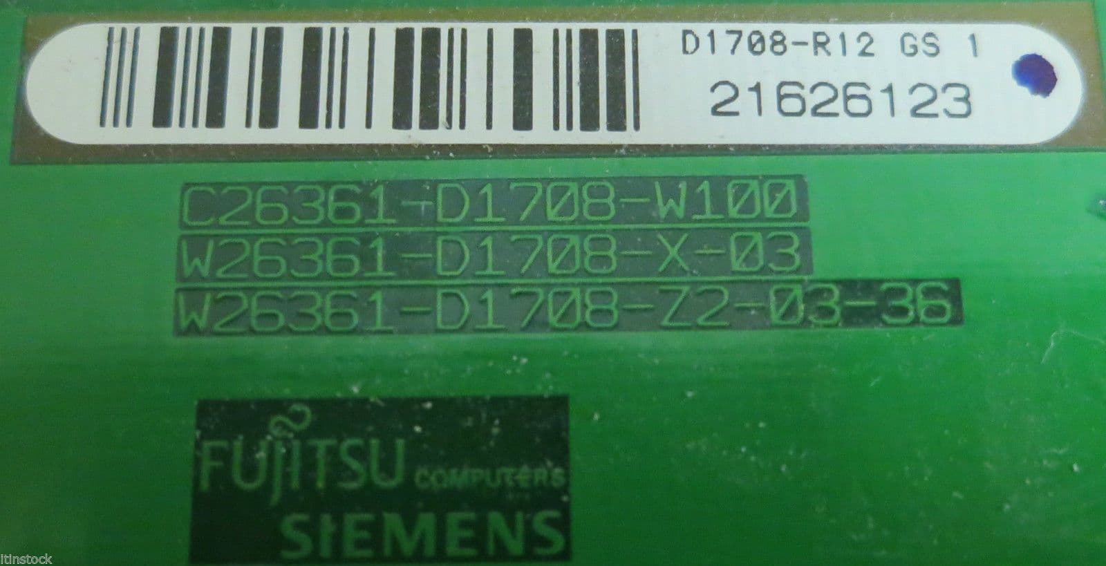 Fujitsu Siemens Primergy TX200 S2 Fan Board W26361-D1708-R12 D1708-A12