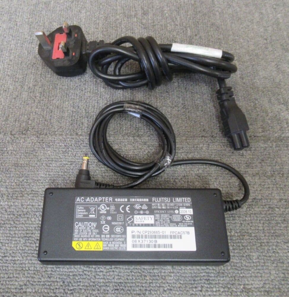 Fujitsu Siemens SEC100P2-19 0 CP293665-01 Laptop AC Power Adapter 80W 19V 4 22A