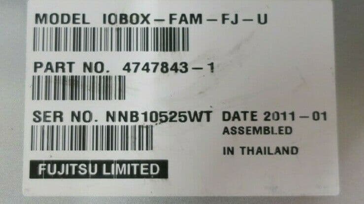 Fujitsu Sun External I/O Expansion Unit IOBOX-FAM-FJ-U 4747843-1 For ...