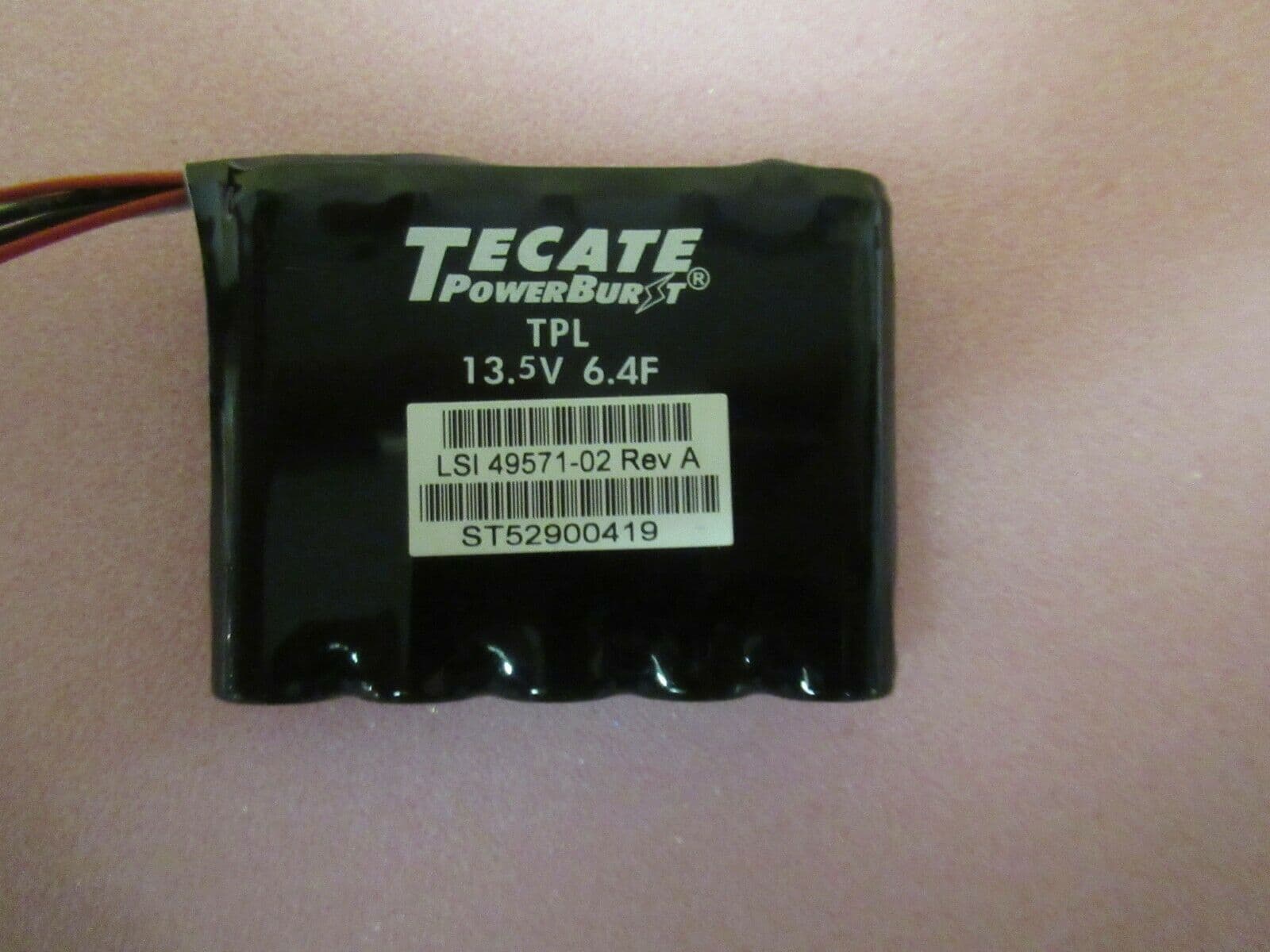 Fujitsu Tecate Powerburst LSI 49571-02 13 5V 6 4F Raid Cache Battery ...