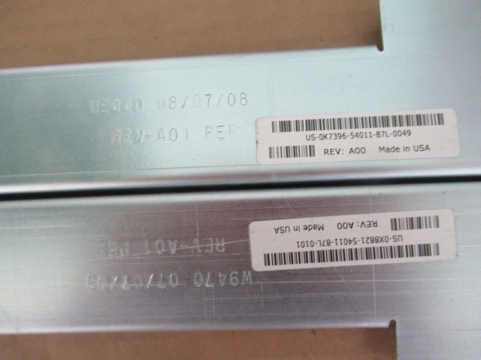 Generic Silver Server Rack Outer Rail Mount Kit P/N W9470 // U9440