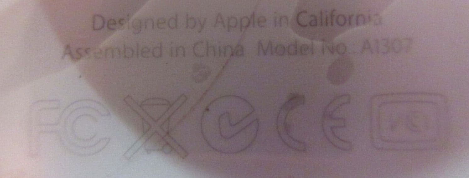 Genuine Apple A1307 Mini DisplayPort Thunderbolt To VGA 15-Pin Female ...