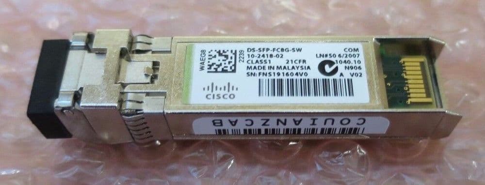 Genuine Cisco DS-SFP-FC8G-SW SFP 8G Fibre Channel Transceiver Module 10-2418-02 1