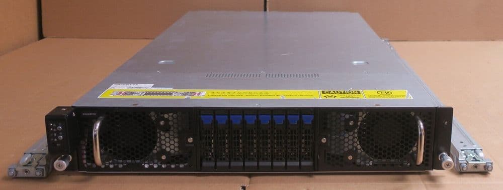 Gigabyte G291-281 2U GPU Server 2x 18C Gold 6154 768GB RAM 8Bay 8x GPU ...