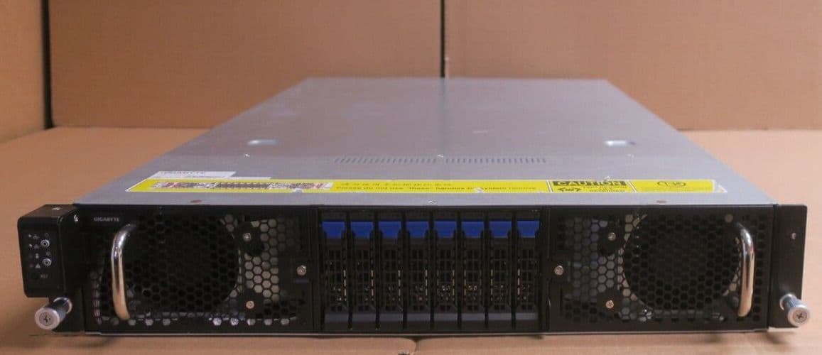 Gigabyte G291-281 2U GPU Server 2x 18C Gold 6154 768GB RAM 8Bay 8x GPU ...