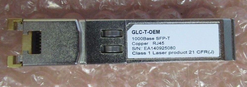 GLC-T-OEM SFP-T RJ-45 1000 Base - T Copper Transceiver Module