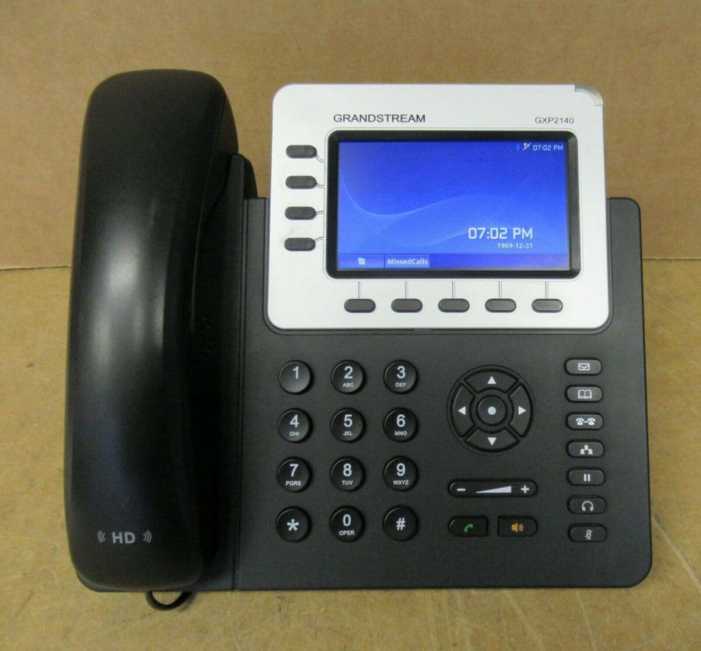 Grandstream GXP2140 Phone 4-Line IP VoIP PoE Gigabit LAN BlueTooth 4 3 ...