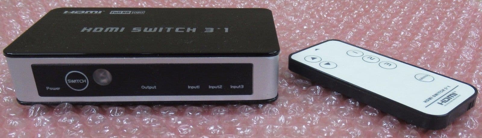 HDMI Switch HSW0301BN With Remote And AC 3 Input 2 25Gbps 240V