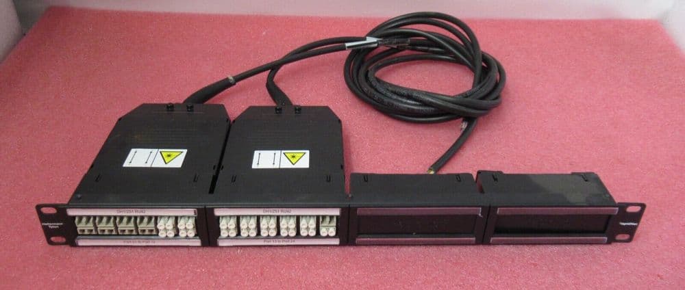 Hellermann Tyton Rapidnet 1U 19" Patch Panel 2 Cassettes RNFMD-24LC1MS2 ...