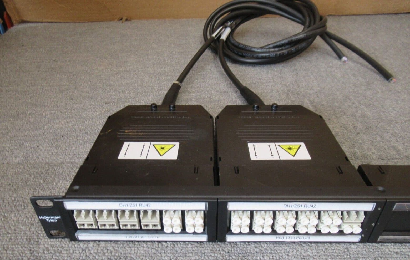 Hellermann Tyton Rapidnet 1U 19& x22; Patch Panel 2 Cassettes RNFMD ...