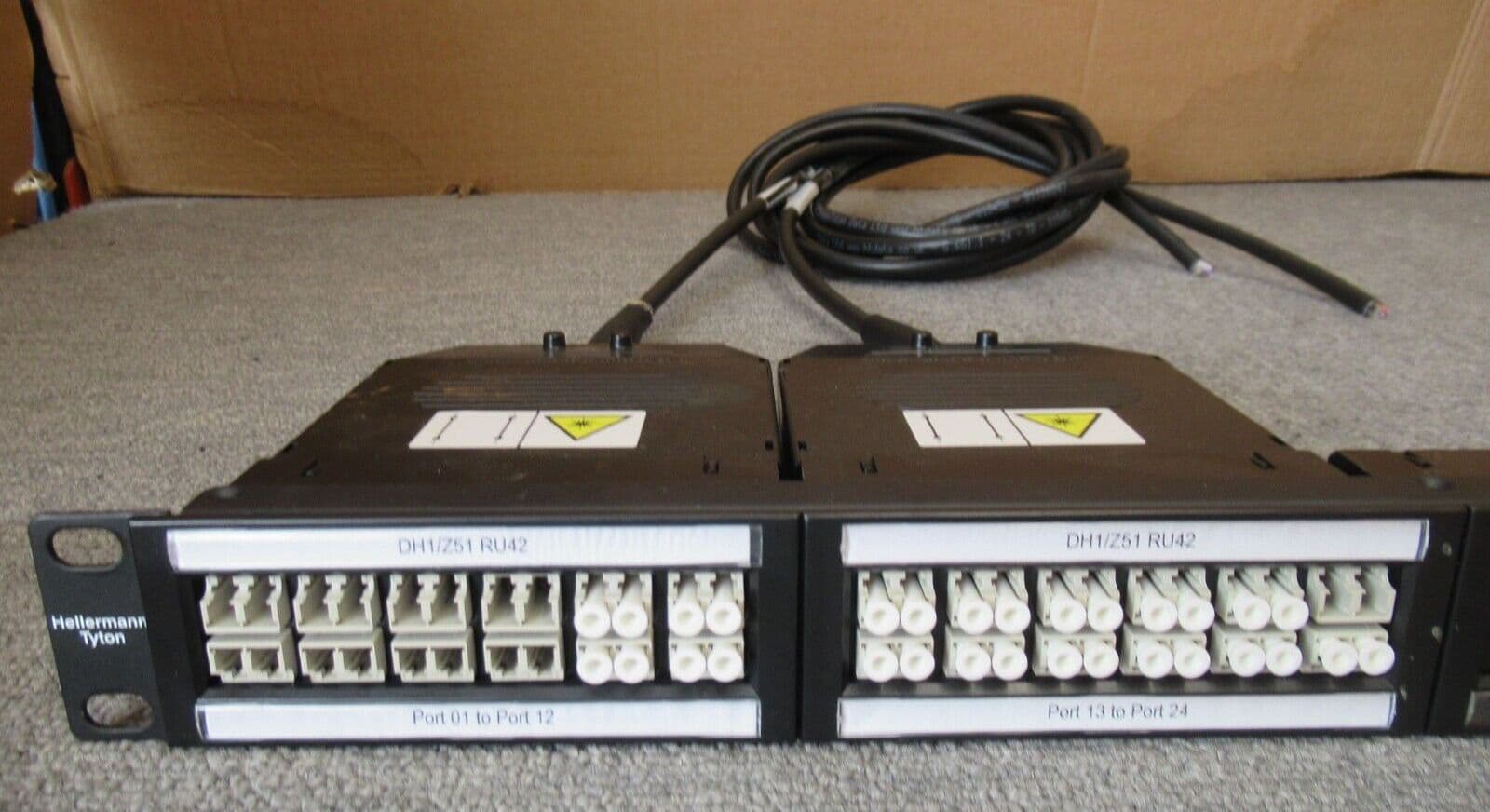 Hellermann Tyton Rapidnet 1U 19& x22; Patch Panel 2 Cassettes RNFMD ...
