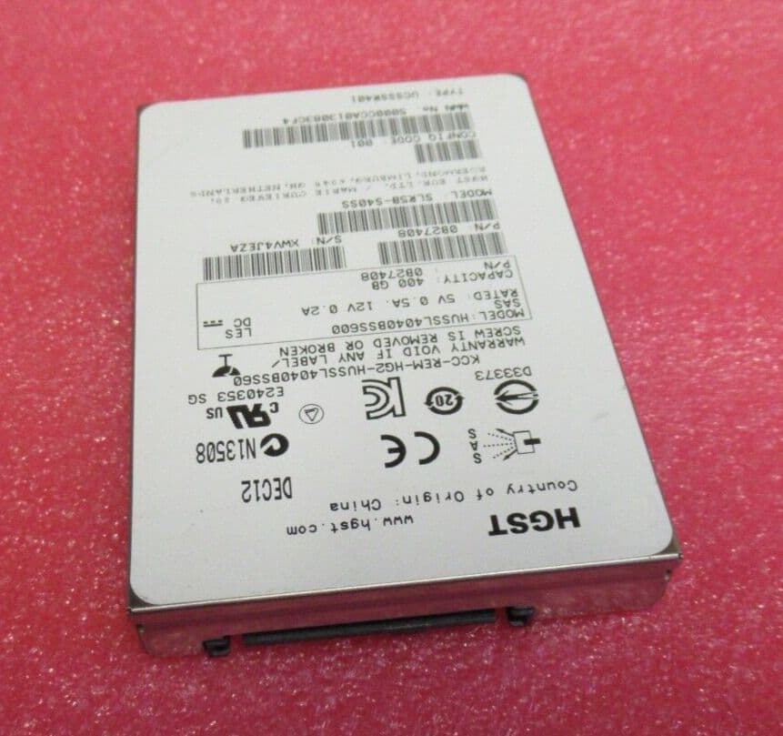 Hitachi HUSSL4040BSS600 0B27408 400GB 2 5" SAS SSD Solid State Drive