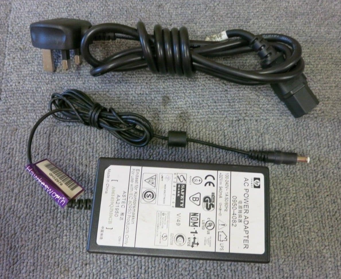 HP 0950-4082 PhotoSmart/OfficeJet Printer AC Power Adapter Charger 30W ...