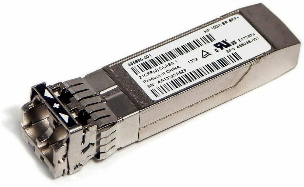 HP 10GB 850nm 300m 10GBASE-SR SFP LC Transceiver Module 455885-001