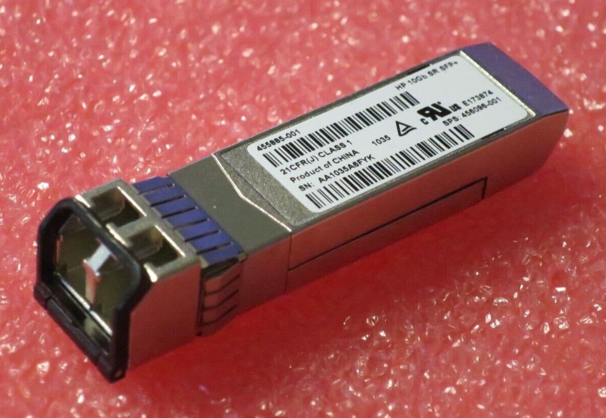 HP 10GBase 850nm SFP SR Ethernet Transceiver Module - 455885-001 456096-001