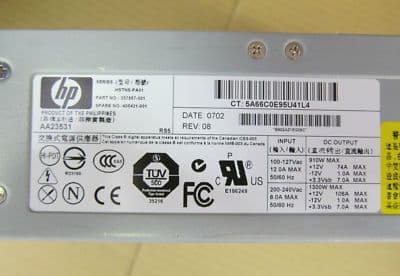 HP 1300W POWER SUPPLY-DL580/ML570/DL585 G2 406421-001