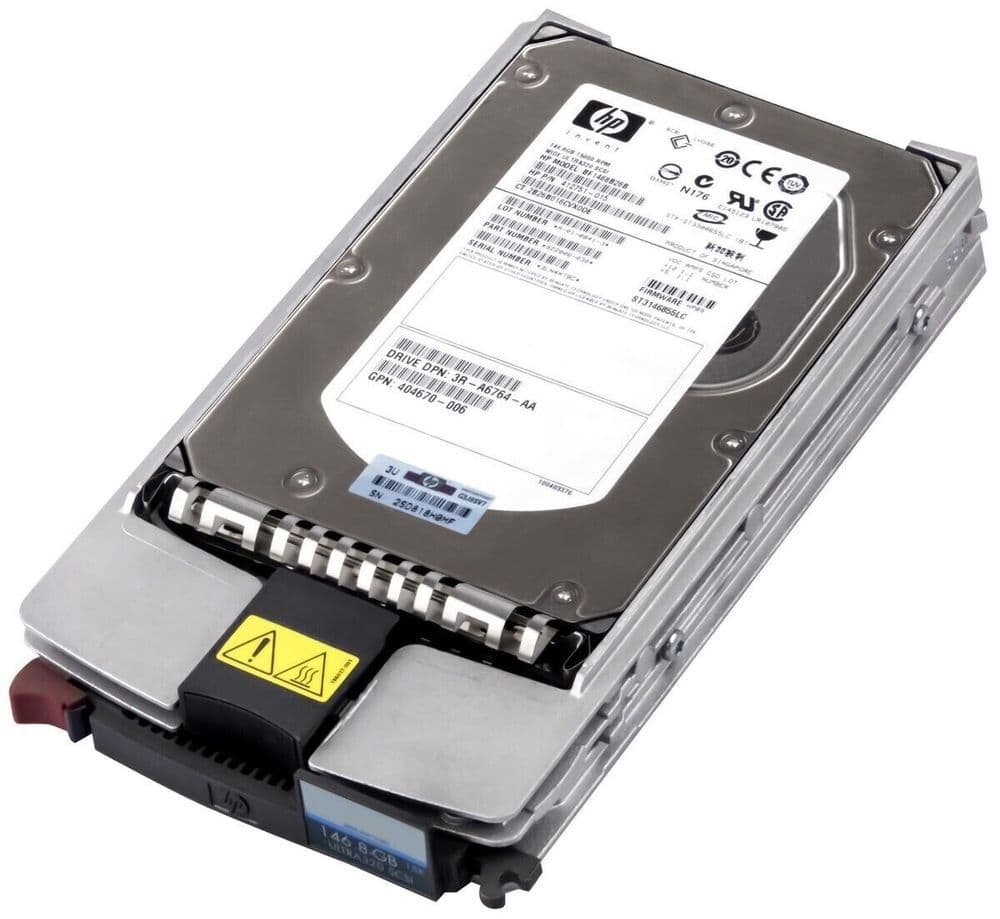 HP 146 8Gb 15k U320 SCSI Hard Drive HDD In Caddy 404712-001 412751-015