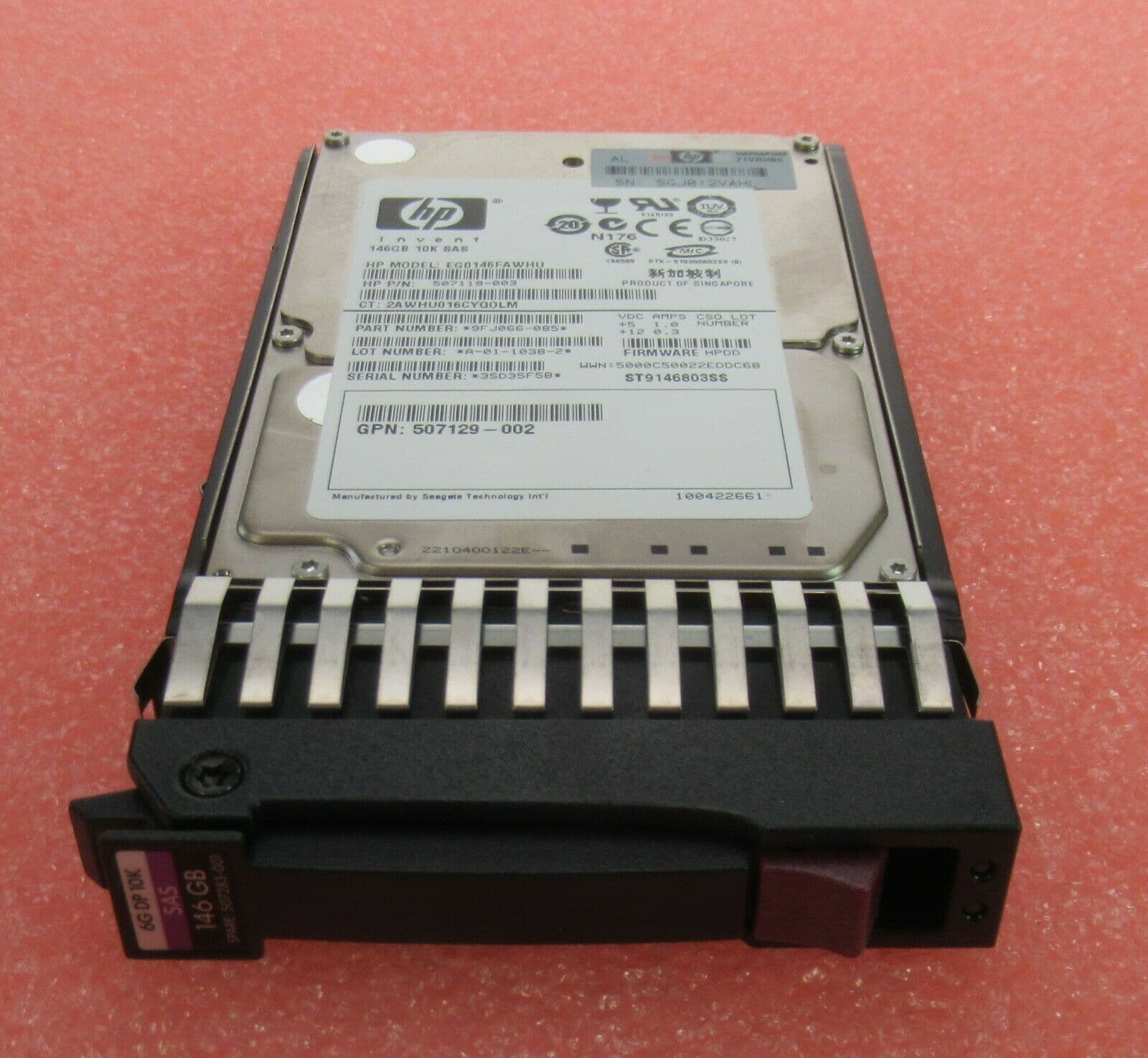 HP 146GB 2 5" SAS 6GB/s 10K 16MB Hard Drive HDD in Caddy 507283-001 ...