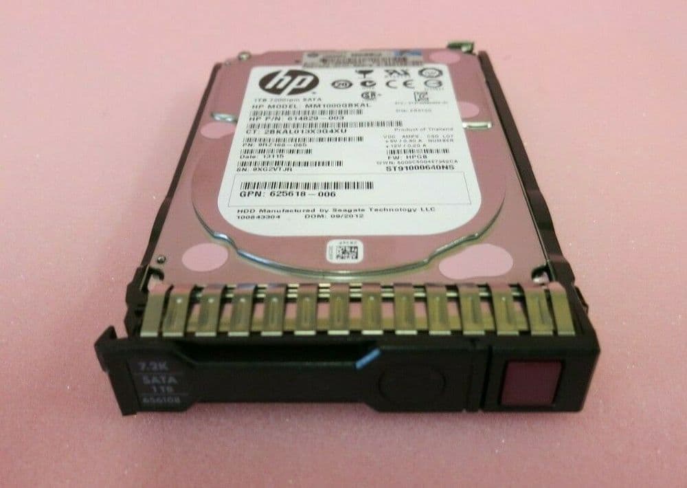 HP 1TB 6G 7 2K 2 5" SATA SC Midline Hard Drive 655710-B21 / 656108-001
