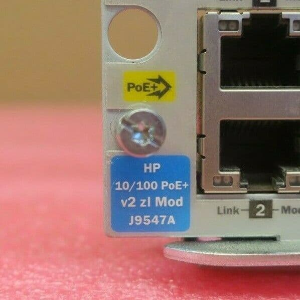 HP 24-Port Fast Ethernet 10/100 Base-T PoE v2 Network Switch zl Module J9547A