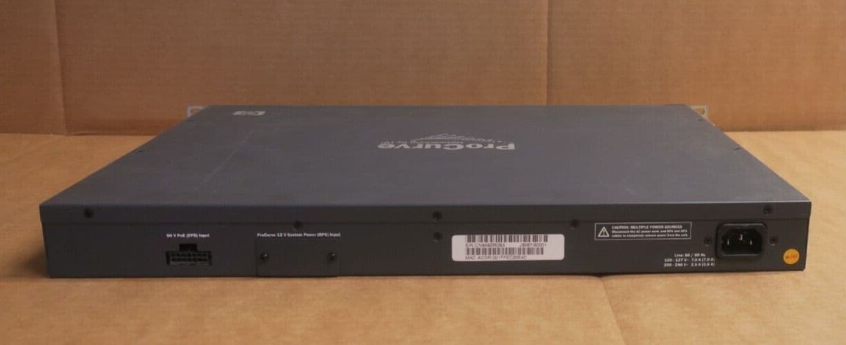 HP 2610-24-PWR 24x 10/100 RJ45 PoE 2x 1GbE RJ45 2x 1GbE SFP Port Switch ...