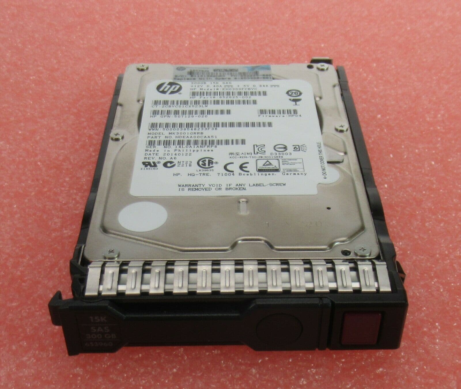 HP 300GB 2 5" SAS 6GB/s 15K 32MB Hard Drive HDD in Caddy 653960-001 ...