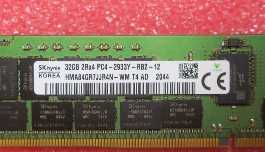 HP 32GB 2Rx4 PC4-2933Y Server Memory HMA84GR7JJR4N-WM - P03052-091 P00924-B21
