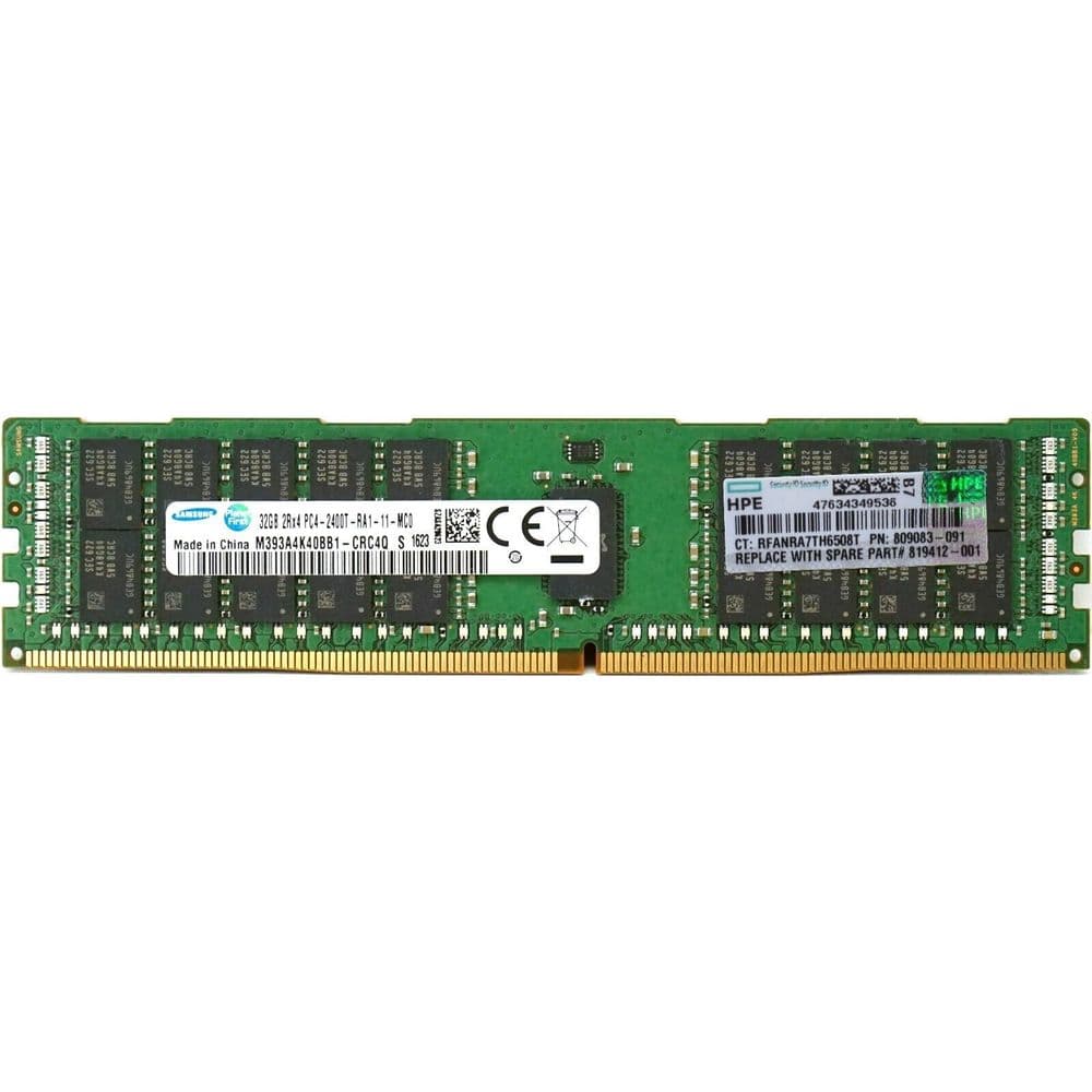 HP 32GB DDR4 PC4-2400T 2Rx4 ECC RAM Memory 809083-091 819412-001 805351-B21