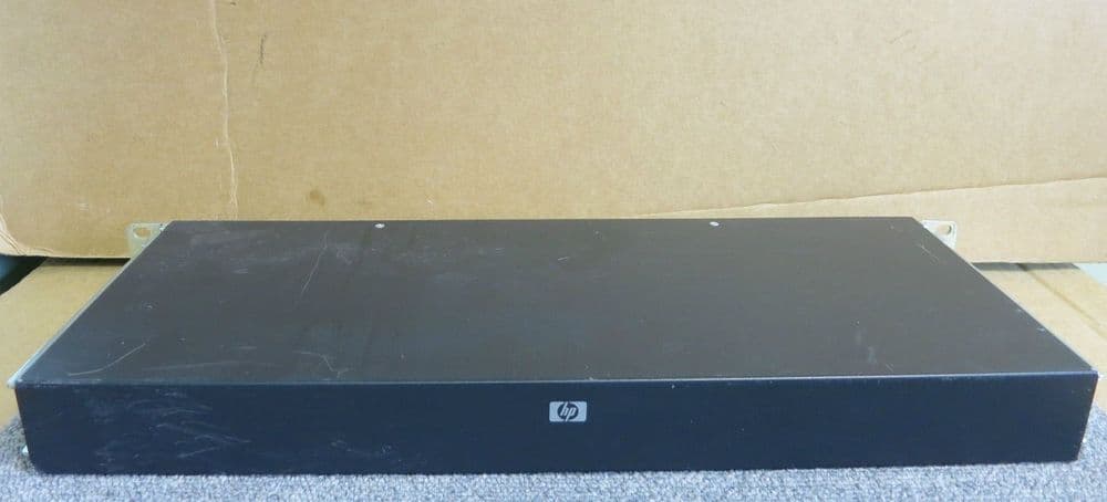 HP 340386 001 EO1013 RackMount 1U 8 Port KVM Server Console Switch Cat5 ...