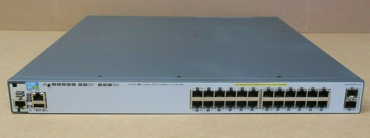 HP 3800-24G-PoE -2SFP 24x 1Gb Ethernet PoE 2x 10GbE SFP Port J9573A Switch