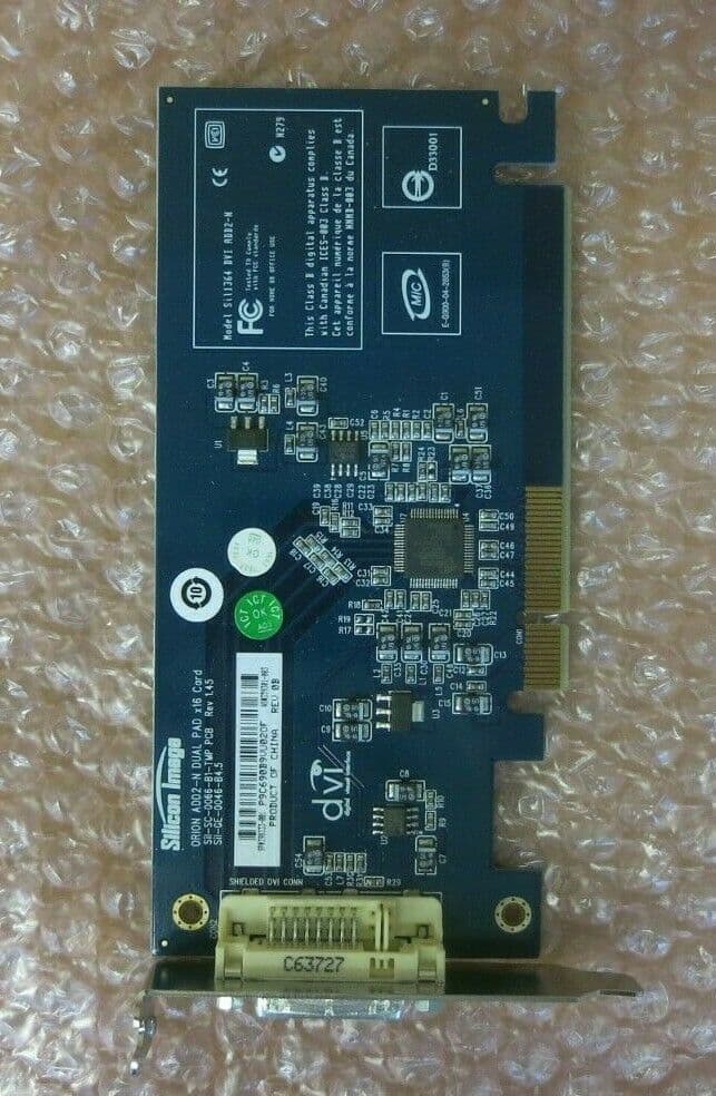 HP 398333-001 ADD2-N PCI-Express x16 DVI-D Low Profile Adapter Card ...