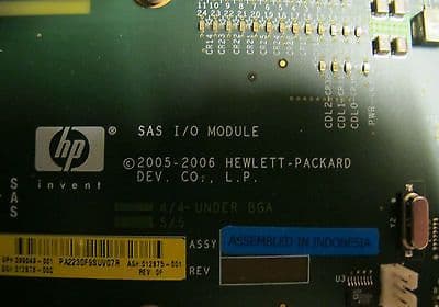 HP 399049-001 - MSA60 MSA70 Storage Array SAS I / O Module