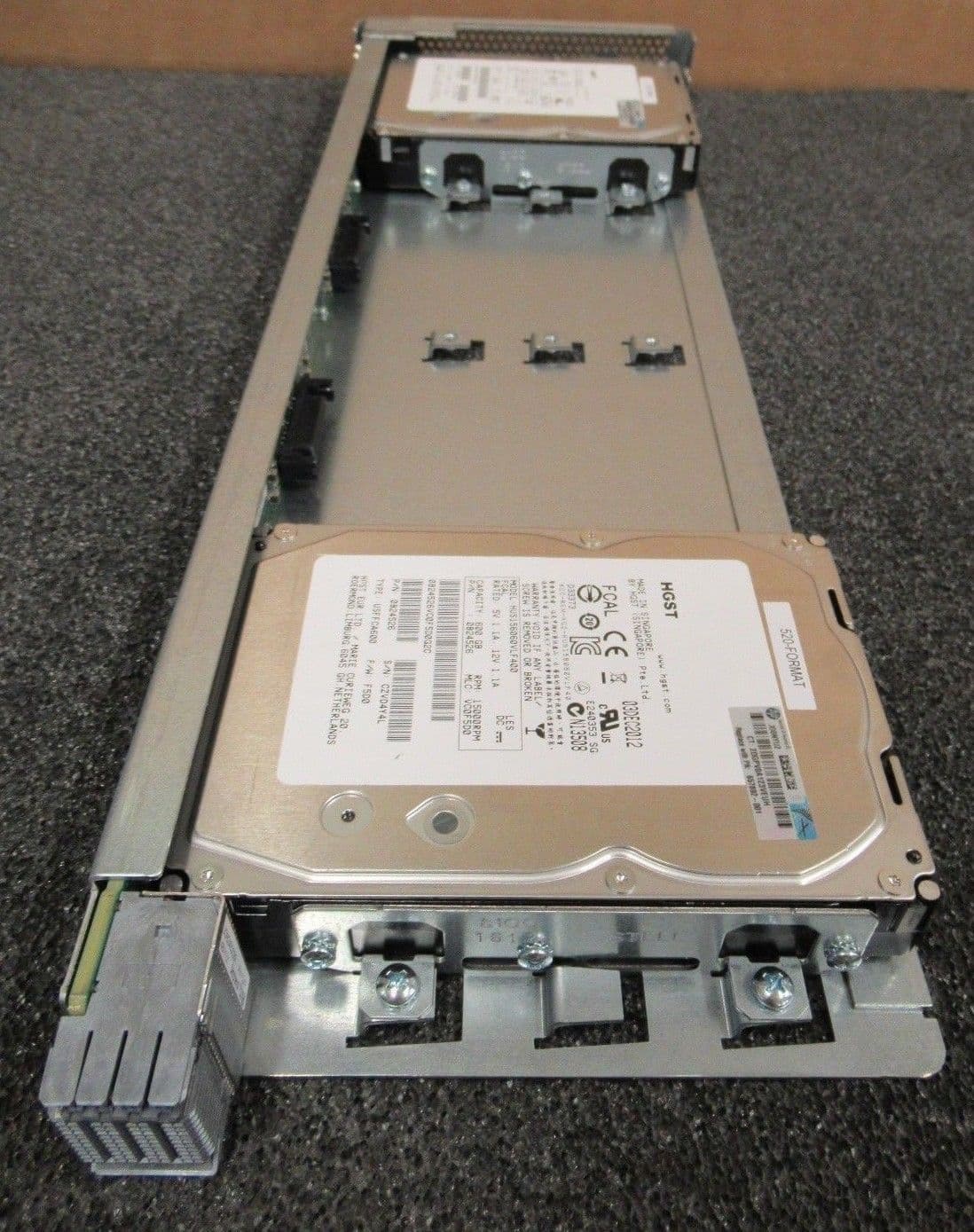 HP 3PAR 5697-1644 2 x 600GB Fibre Channel Drive Sled Magazine Blade ...